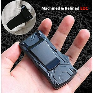 OTF Box Cutter Automatic Utility Knife Dual Action Out the Front (Handle Only) (Contoured Black)