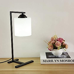 Useful Modern LED Table Lamp Replaceable E27 Bulb Metal Bedside Desk Lamps Nightstand Lamp for Reading Living Room Bedroom Office Study Desk lamp
