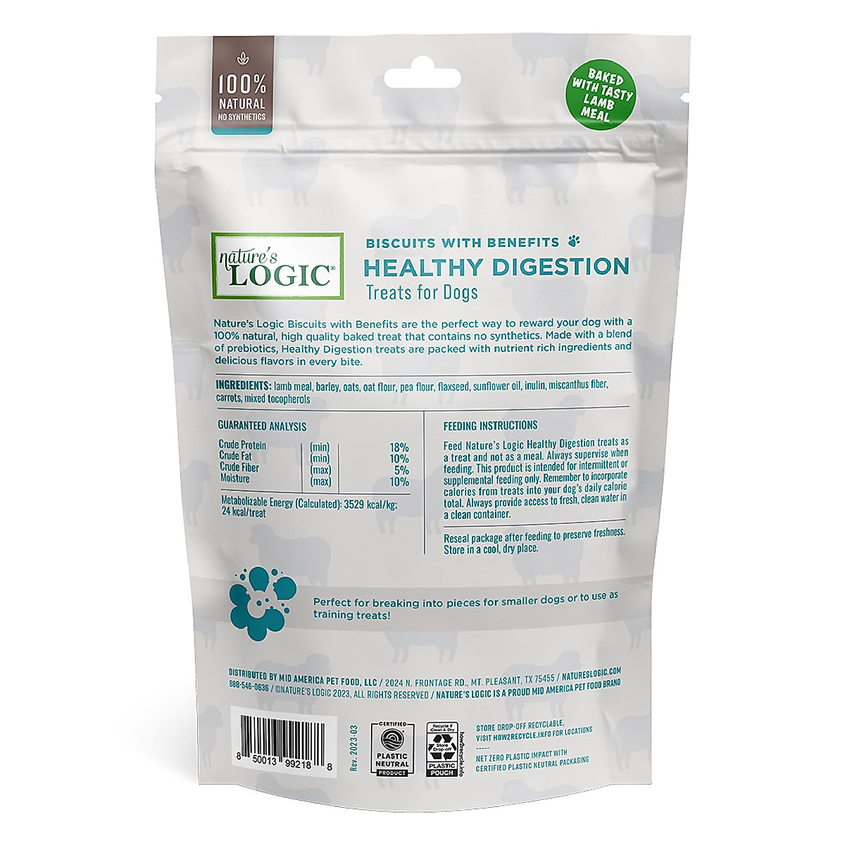 Nature's Logic Biscuits with Benefits Healthy Digestion, 12oz