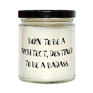 Fun Architect Gifts, Born to BE A Architect, Destined to BE A, Birthday Unique Gifts, Scent Candle for Architect from Coworkers