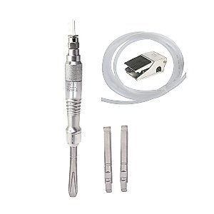 Micro Air Flux Chipper Medical Gypsum Breaker Dental Cast Stomatology Engrave Scaler Pneumatic Scraper Gas Shovel 3 Chisels With Foot Switch Engrave Tools