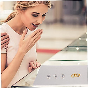 CIYODO Ornament Tray 2pcs box Supply Pad Shop Insert Display Ring Mat Brooch Earring Sponge Liner Rings Jewelry Holder Storage Ornament Earrings