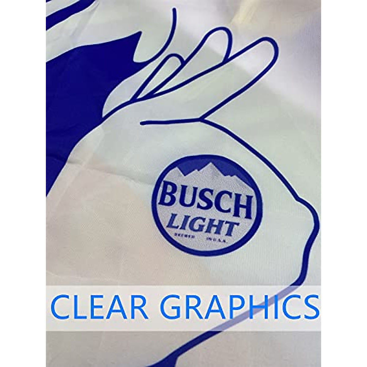 NIKIDAS I Love Titties & Busch Light Flag - Man Cave Busch Corn Beer Flag 3x5 Feet