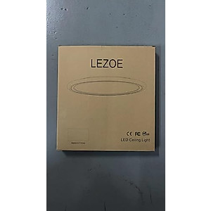 LEZOE RGB Led Flush Mount Ceiling Light Dimmable with Remote Control, 13Inch 24W 2400LM 3000-6500K RGB Color Changing Light Fixture, Round Ceiling Lamp for Living Room Bedroom Kids Room Party Festival