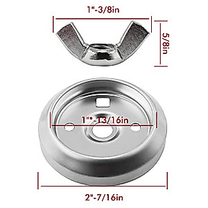 MENSI BBQ Barbecue Replacement Parts Charcoal Grill Pit Wood Smoker Temperature Gauge Thermometer for Weber Traveller Grills