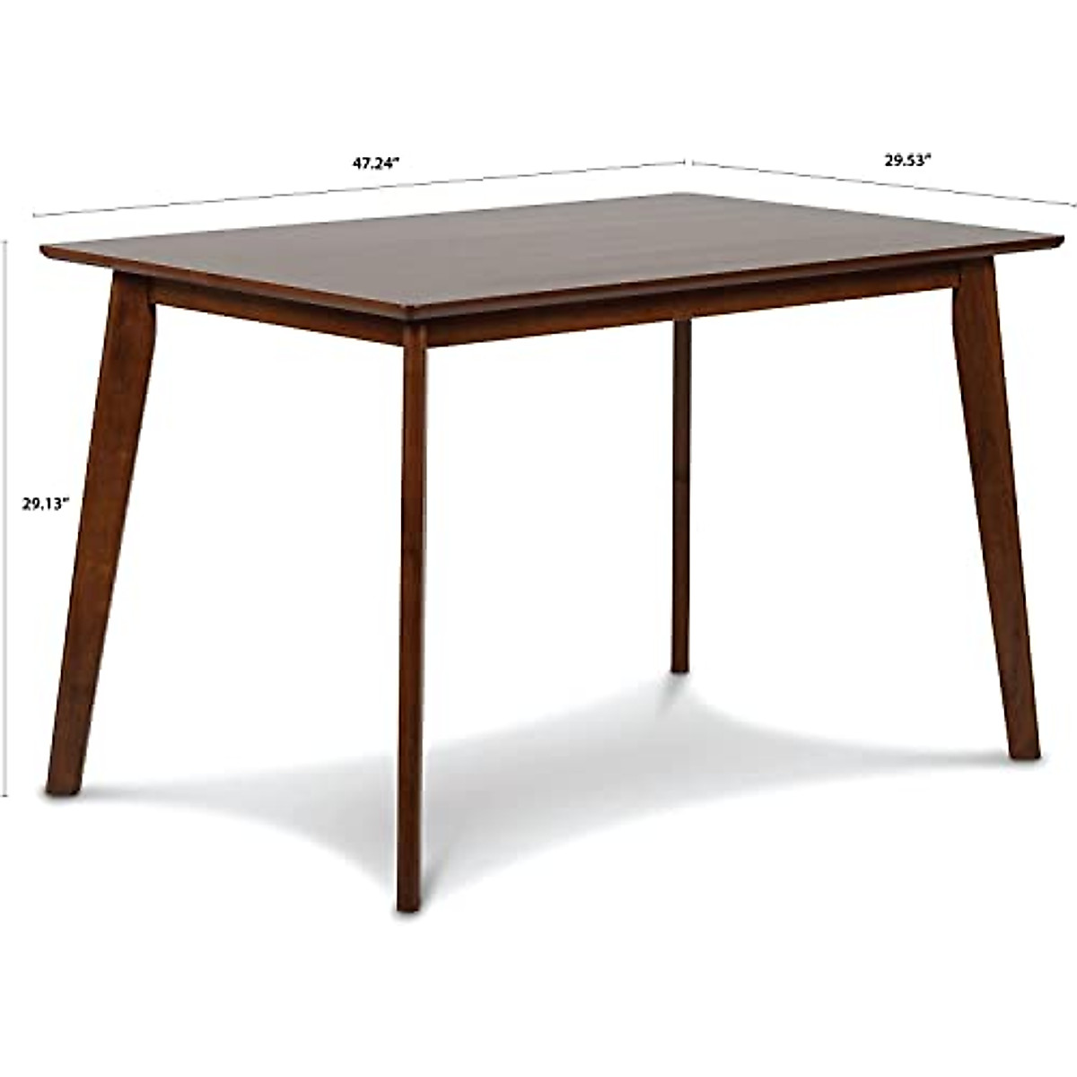New Classic FURNITURE Morocco Rectangle Dining Table, Walnut