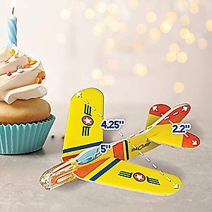 Party Favors for Kids - Bulk Toys - 72 Pack of Airplane Gliders Bulk Party Pack Individually Wrapped Flying Paper Planes – Assorted Designs - for Rewards and Prizes, Pinata Fillers, Carnival Prizes