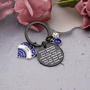 WSNANG Finer Women Keychain Greek Sorority Gift (ZB Black KC)