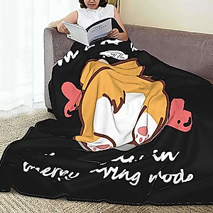 Corgi Blanket,Corgi Gifts for Corgi Lovers,Corgis Throw Blanket Soft Flannel Blankets for Bed Couch Living Room Adults Kids Teens 60"X50"