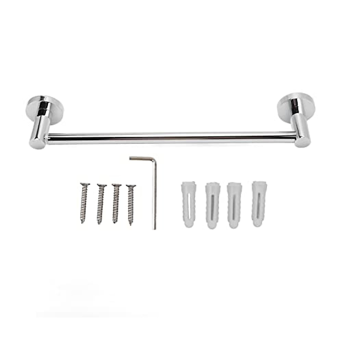 Retractable Towel Racks for Bathroom, 2PCS Stainless Steel Bath Towel Holder Adjustable Towel Bar Wall Mount Towel Rail Single Towel Bar Rod Silver