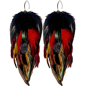 Fashmorus Women Feather Earrings for Women Fashion Dulcet Feather Earrings for Women Dangle