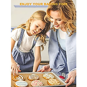 SMARTAKE 200 Pcs 12x16" Parchment Paper Baking Sheets Bundle with 200 Pcs 10 x 15" Parchment Paper Baking Sheets, for Baking Grilling Air Fryer Steaming Bread Cup Cake Cookie and More (Unbleached)