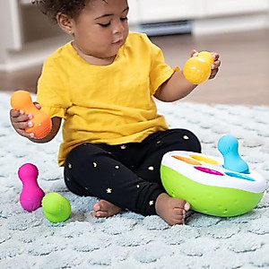 Fat Brain Toys SpinnyPins - Sensory & Motor Skills Toy for Babies & Toddlers