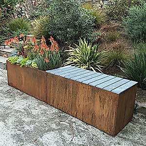 Nice Planter Corten Bench Trough