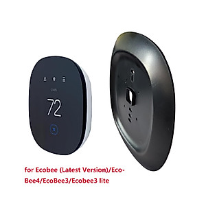 Thermostat Black Decorative Wall Trim Plate Mount Fit for Ecobee3, 3 Lite, 4 (1)