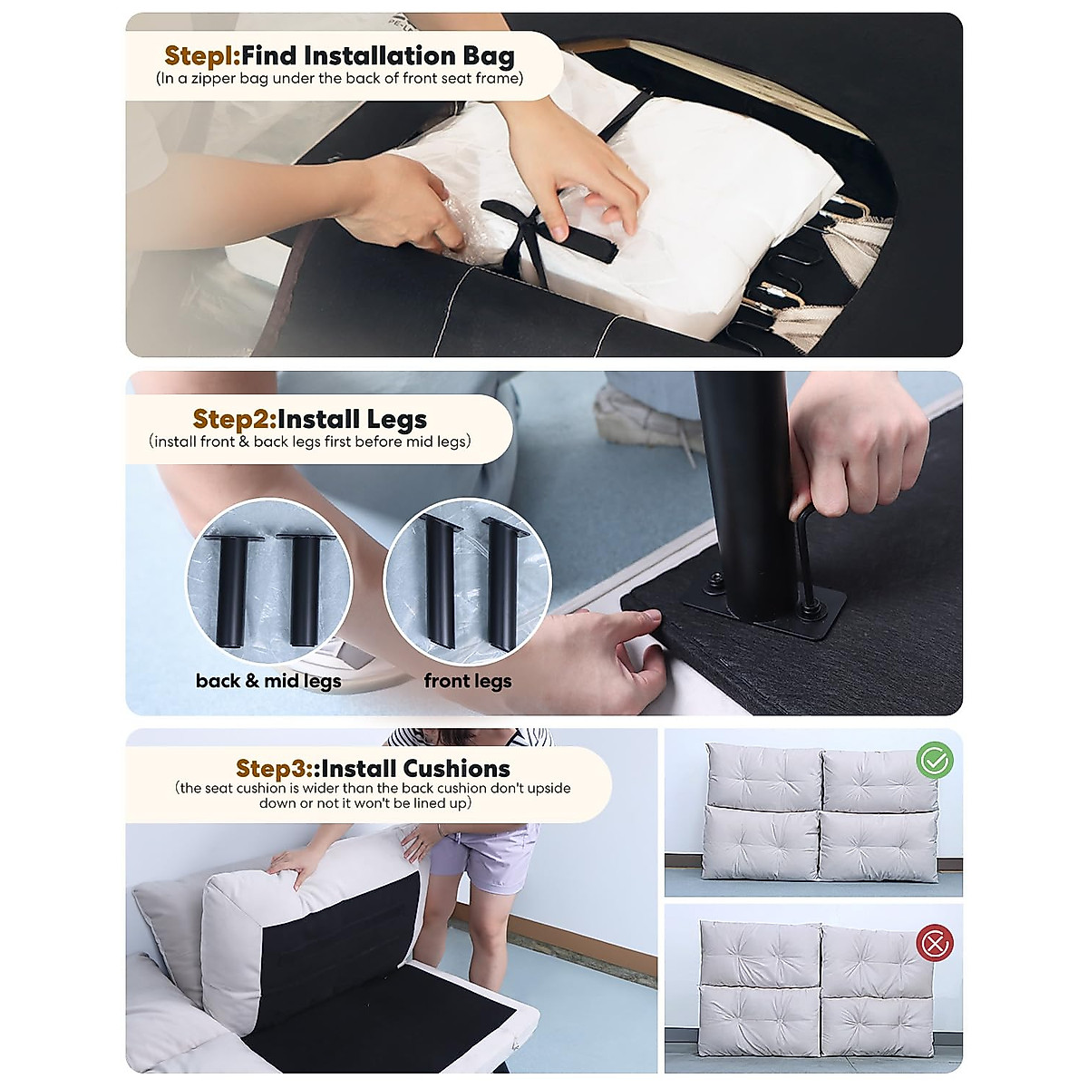 Velvet Convertible Futon Sofa Bed, 71" Comfy Loveseat Sleeper Sofa with Adjustable Backrest Armrest, Strengthen Wood, Thick Padded Cushion, Small 2 Seater Futon Couch for Living Room,Bedroom (blue)