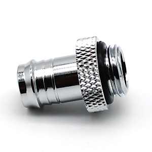 G1/4" to 3/8" Barb Fitting，LBTODH 4pcs Pagoda Barb Elbow Water Cooling Fittings for Computer Water Cooling System(Silver)