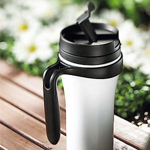Trudeau Maison Paige Travel Mug, 16 oz, Stainless Steel