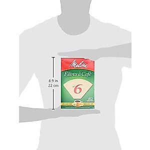 Melitta FBA USA Inc 626412#6 Natural Brown Cone Coffee Filters 40 Count - 4 PACK