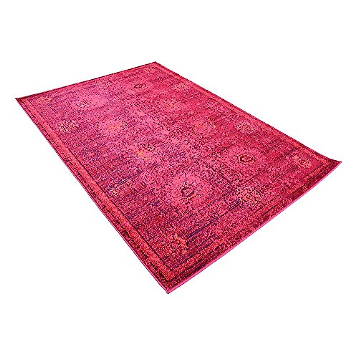 Unique Loom Medici Collection Vintage Botanical Traditional Red Area Rug (4' 0 x 6' 0)