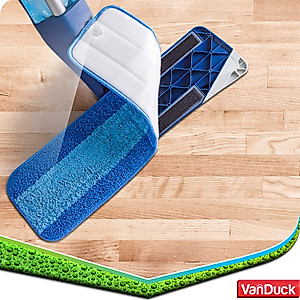 VanDuck Microfiber Cleaning Pads Compatible with Bona Mop (3 Pack) - Microfiber Mop Pads for Hardwood Floor for 18 Inch Mop