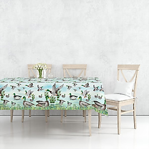 Mallard Duck Party Tablecloths One Lucky Duck Party Table Decorations Mallard Duck Theme 1st Birthday Decoration for Duck Hunting Birthday Party Decor Duck Hunter Baby Shower Supplies