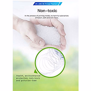 Creality ABS 3D Printer Filament 1.75 mm - Black | 1Kg Spool (2.2 Lbs) | Dimensional Tolerance ±0.03 mm | Fit Most FDM Printers (1 Pcs/Pack)