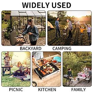 Latiret Blackstone Griddle Accessories Kit, 23Pcs Grilling Accessories Set for Camp Chef, Flat Top Griddle Accessories with Scraper, Spatula, Basting Cover, Tongs, Egg Ring, Outdoor Grill Tools