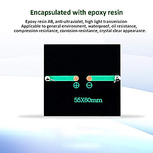 2Pcs 3V 150mA 0.45W 60x55mm Micro Mini Power Small Solar Cell Panel Module for DIY Solar Light Phone Charger Toy Flashlight (2)