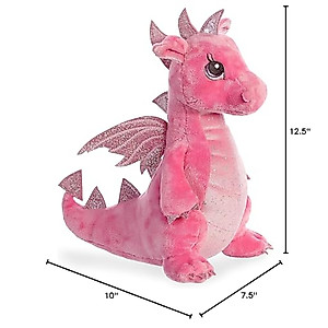 Aurora® Enchanting Sparkle Tales™ Dahlia Dragon™ Stuffed Animal - Magical Adventures - Endless Play - Pink 12 Inches