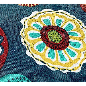 BELLRINO Outdoor Waterproof Patio Cushion Covers 24" X 22" X 4" Set of 4 Replacement Slipcovers Decorative Cushion Cover for Chair Seat Garden Bench Porch Couch P003-24X22X4-4PC Cover ONLY