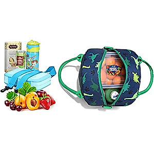 VASCHY Lunch Box Bag for Kids, Insulated Lightweight Lunch Box Tote for Toddler Boys and Girls School Daycare Kindergarten Dinosaur
