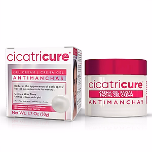 Cicatricure Face Moisturizer, Antimanchas Brightening Moisturizing Gel Cream, Reduces Dark Spots, Patches and Boosts Skin Glow + Natural Radiance, 1.7 Ounces