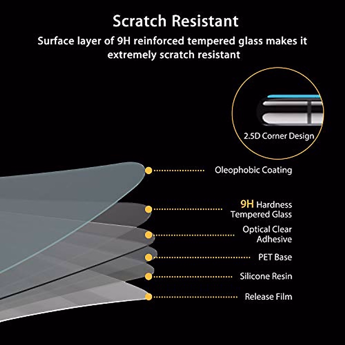 UNBREAKcable Screen Protector for iPhone SE 2022/SE 2020, iPhone 8/7 [2-Pack] - [Easy Installation Frame] [Double Hardness] [Bubble Free] Tempered Glass Screen Protector for iPhone SE/8/7-4.7 Inch