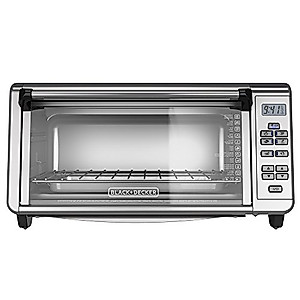 Black+Decker TO3290XSBD Toaster Oven, 8-Slice, Stainless Steel