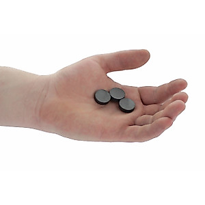 RAM-PRO 100-Piece Powerful Magnetic Full Round Ferrite Solid Magnet Discs (3/4" x 1/4") – Universal Use on Frigidaire’s, Bulletin Boards & Arts-Crafts Projects, Etc.