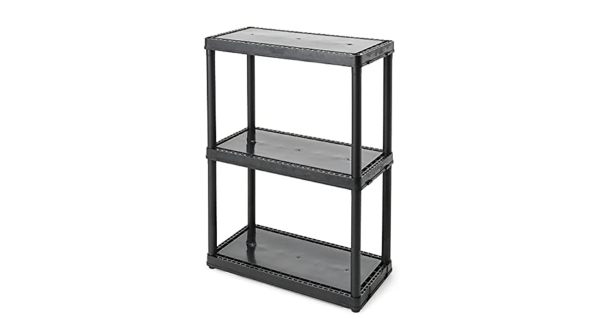 Flexible 3-Tier Interlocking Storage Shelves for Home & Garage