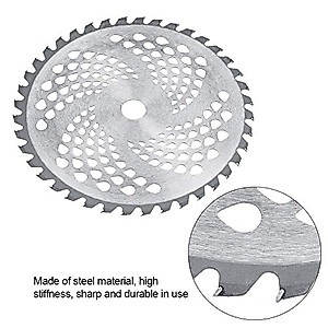 40 Teeth Brush Cutter Trimmer Weed Eater Blades Sharp Hard Steel Grass Garden Lawn 1 Inch Hole