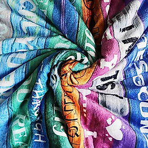 Gifts for Mom from Son or Daughter for Birthday, Christmas, Mom Throw Blanket 50"x60", Snuggly Soft Unique Lamb Plush Mother Blanket Filled with Words to Say Love You Mom Gifts for Women