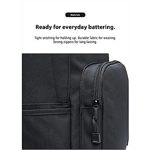 SansPeur BASEL Backpack, Casual Back Pack with Laptop Sleeve, designed for Work, Travel, School & College, Black