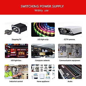 Hailimayo 18V 10A Switching Power Supply, 180W Corded Electric Transformer, Industrial Automation, Electronic Equipment, Communications, CE, RoHS