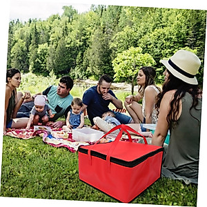 NAMOARLY 1pc Insulation Reusable Shopping Take- Out Insulated Grocery Cooler Car Accessories Pizza Heater Picnic Aluminum Cake Takeaway