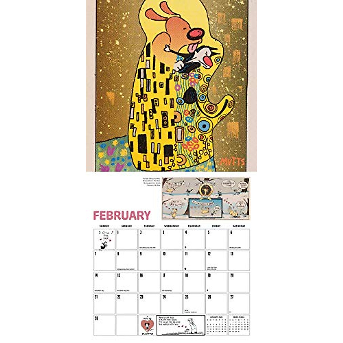 Mutts 2021 Wall Calendar: Celebrating the Sunday Title Tributes