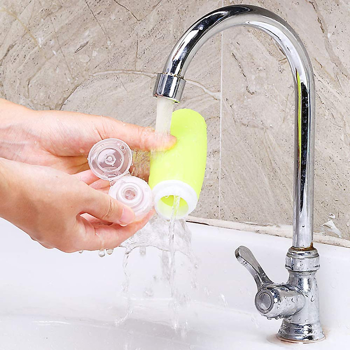 HubHnb 3.4 oz 100 ml Leakproof Silicone Travel Bottles, 4 Pack Portable Refillable Food-grade Travel Containers