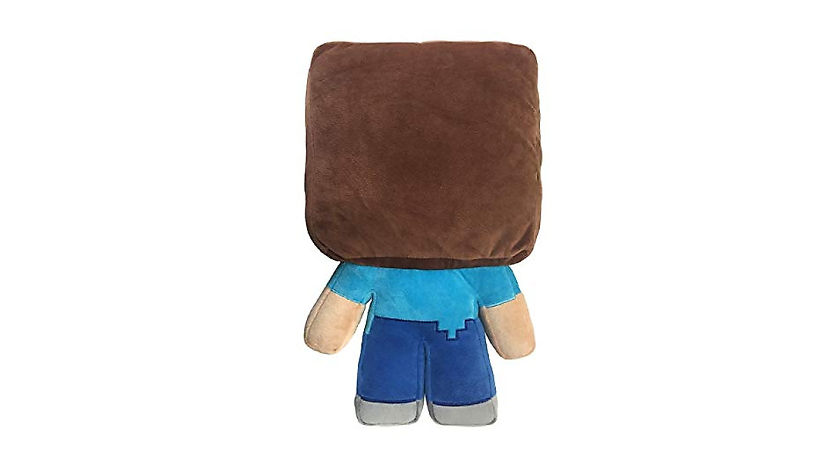 Minecraft Steve Plush Pillow Buddy - Soft 16-Inch Cuddly Toy