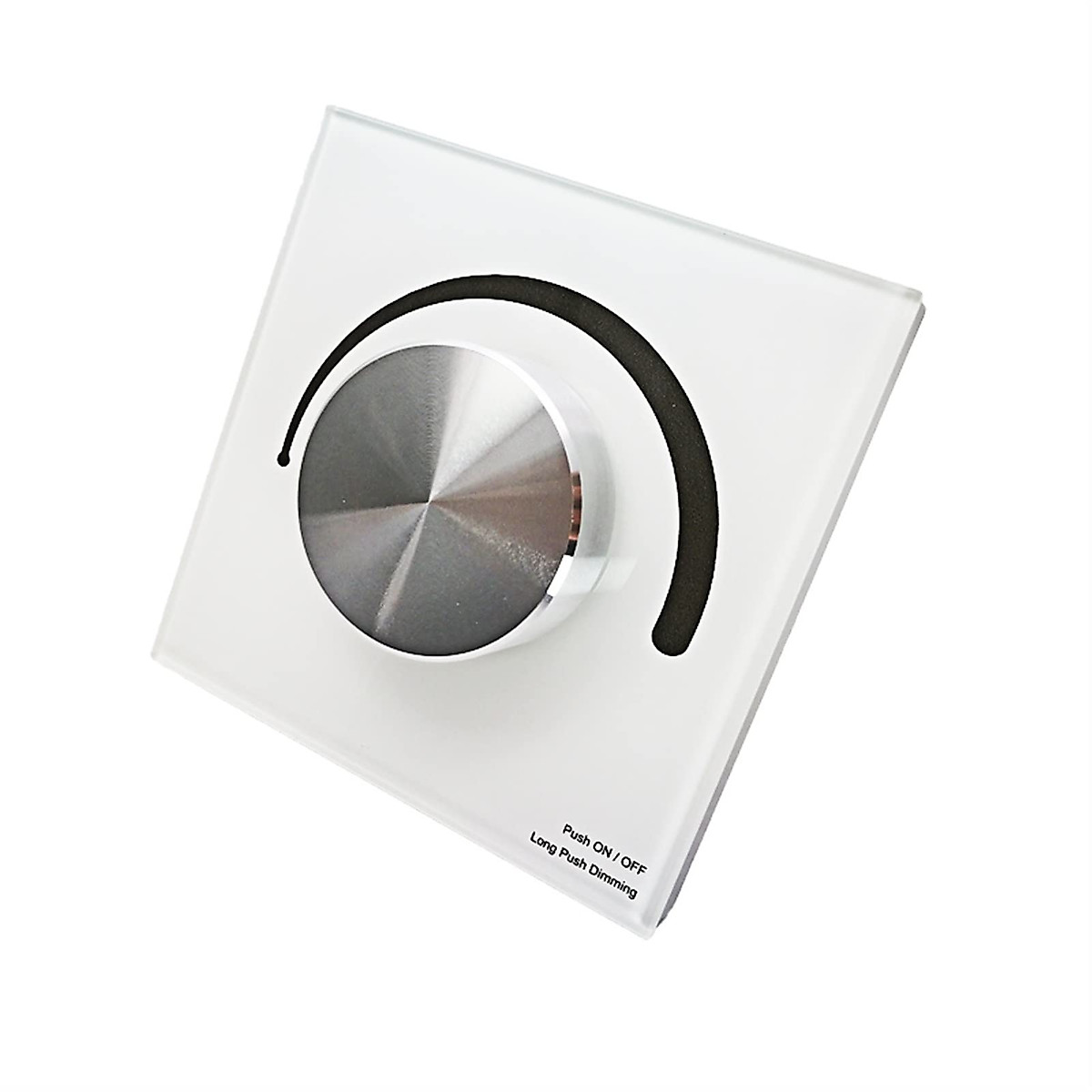 LAZIRO Led Strip Dimmer DC 12V-24V 4A 3 Channel 12A Output Single String Ribbon Tape Dimming Wall Mounted RF Wireless Remote Dim (Color : T1-K Panel)