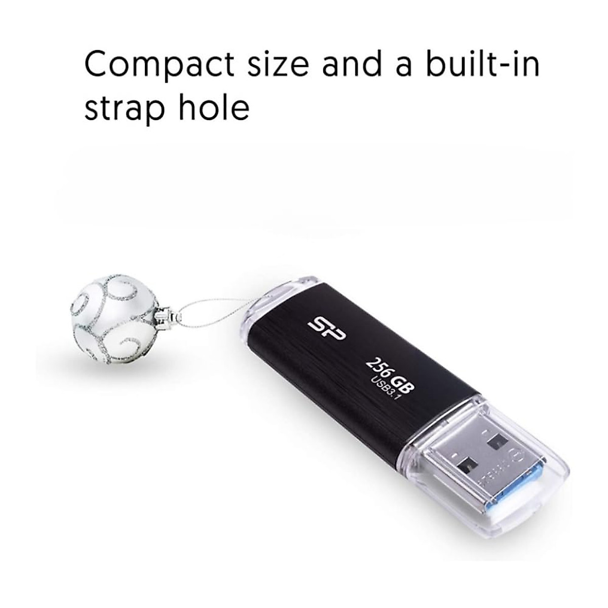 SP Silicon Power 128GB USB 3.1 & USB3.0 Hairline Finish Blaze B02 SP128GBUF3B02V1K