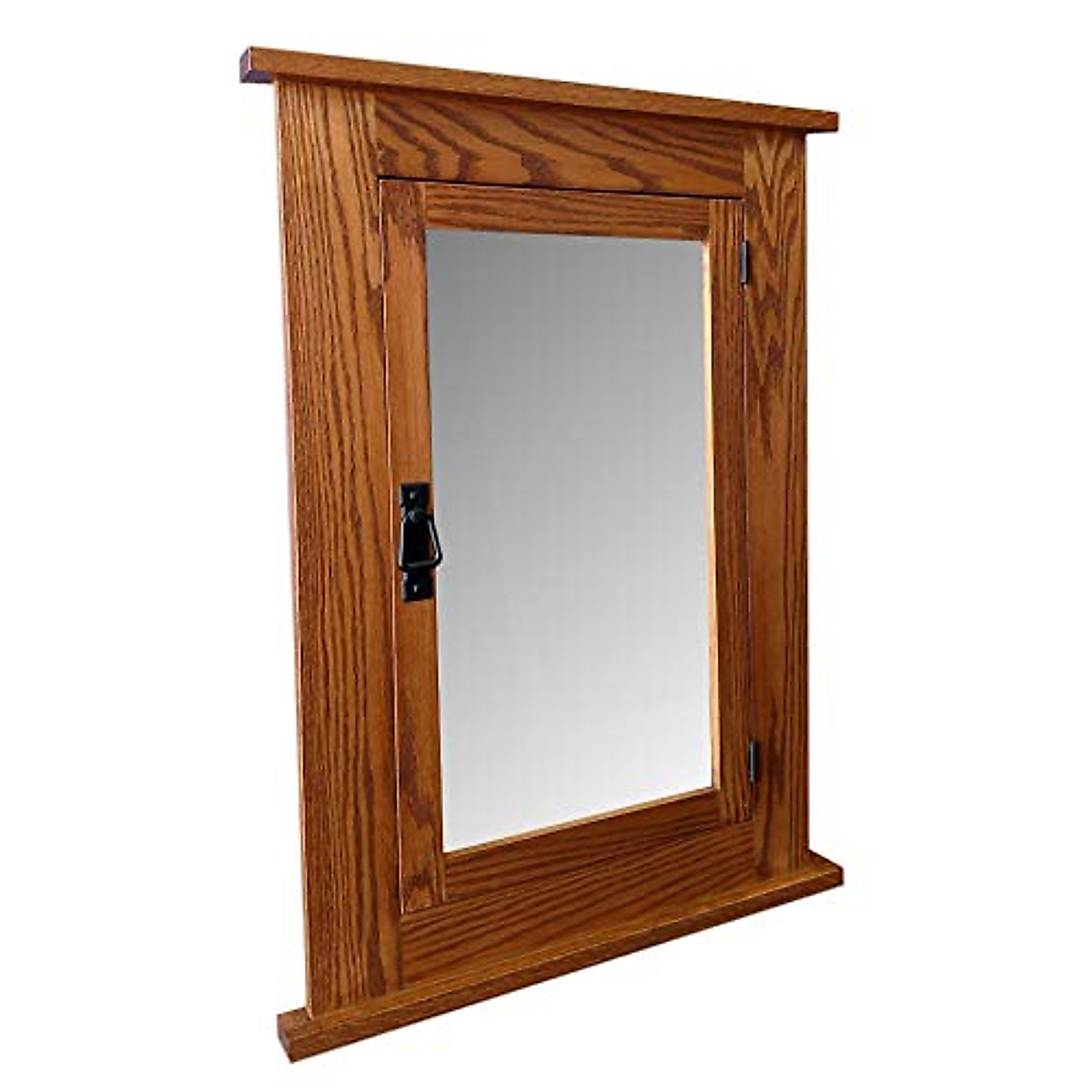 24" W x 33" H Solid Oak Mission Recessed Medicine Cabinet/Solid Wood & Handmade