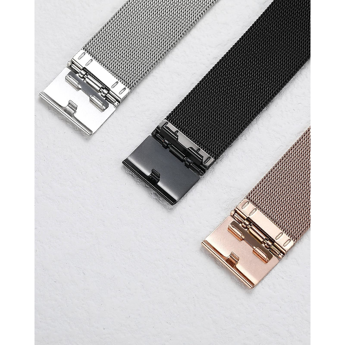 Personalized Stainless Steel Medical Alert Bracelets for Men Women - Custom Medical Alert ID Bracelets Free Engraving - Adjustable Milan Mesh Watch Band Medical Emergency Bracelet (Silver)