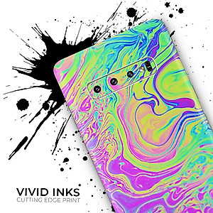 DesignSkinz Neon Color Fushion Protective Vinyl Decal Wrap Skin Cover Compatible with The Samsung Galaxy S20 (Screen Trim & Back Glass Skin)